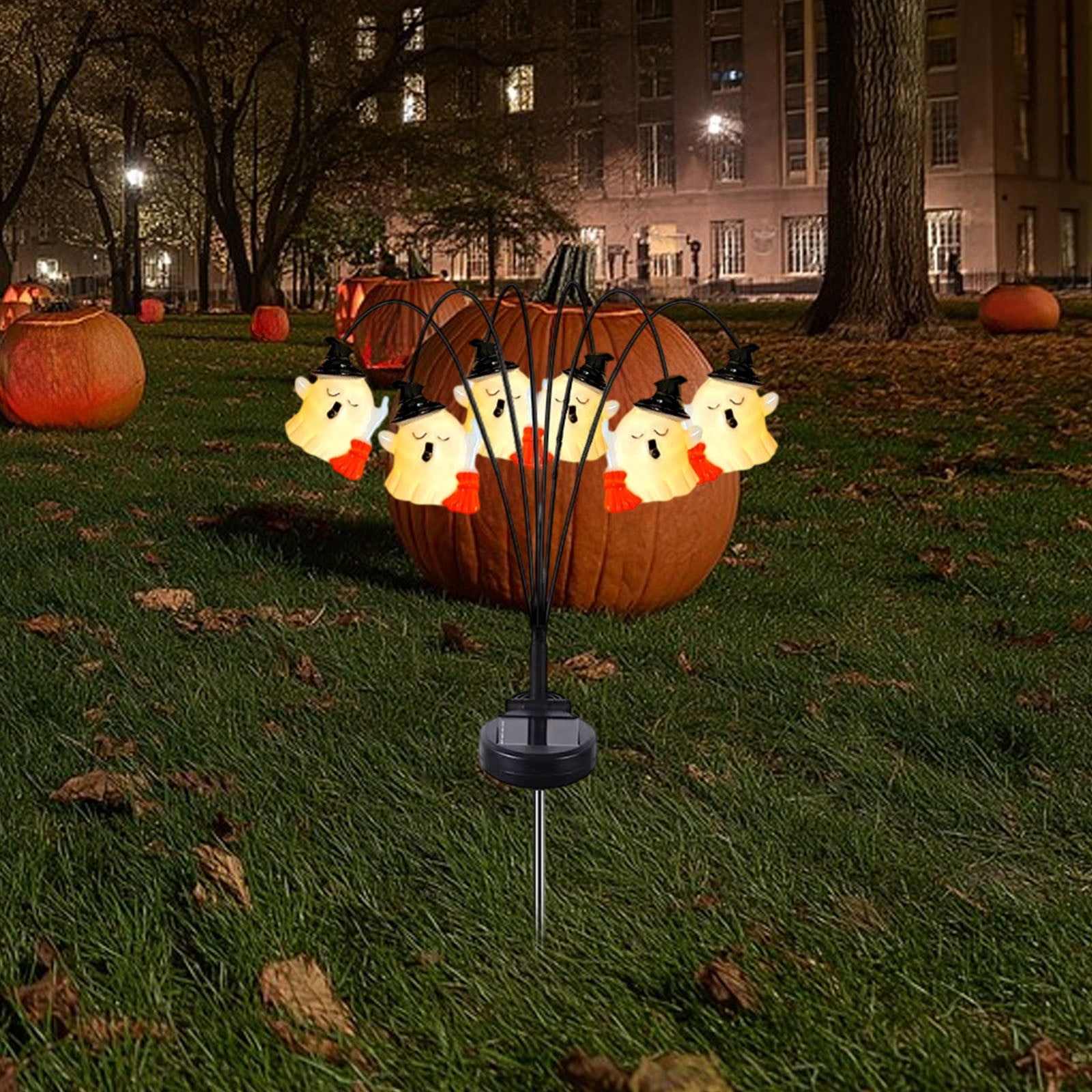 TanSiDing 4pcs Solar Powered Halloween LED Lights Outdoor Waterproof ...