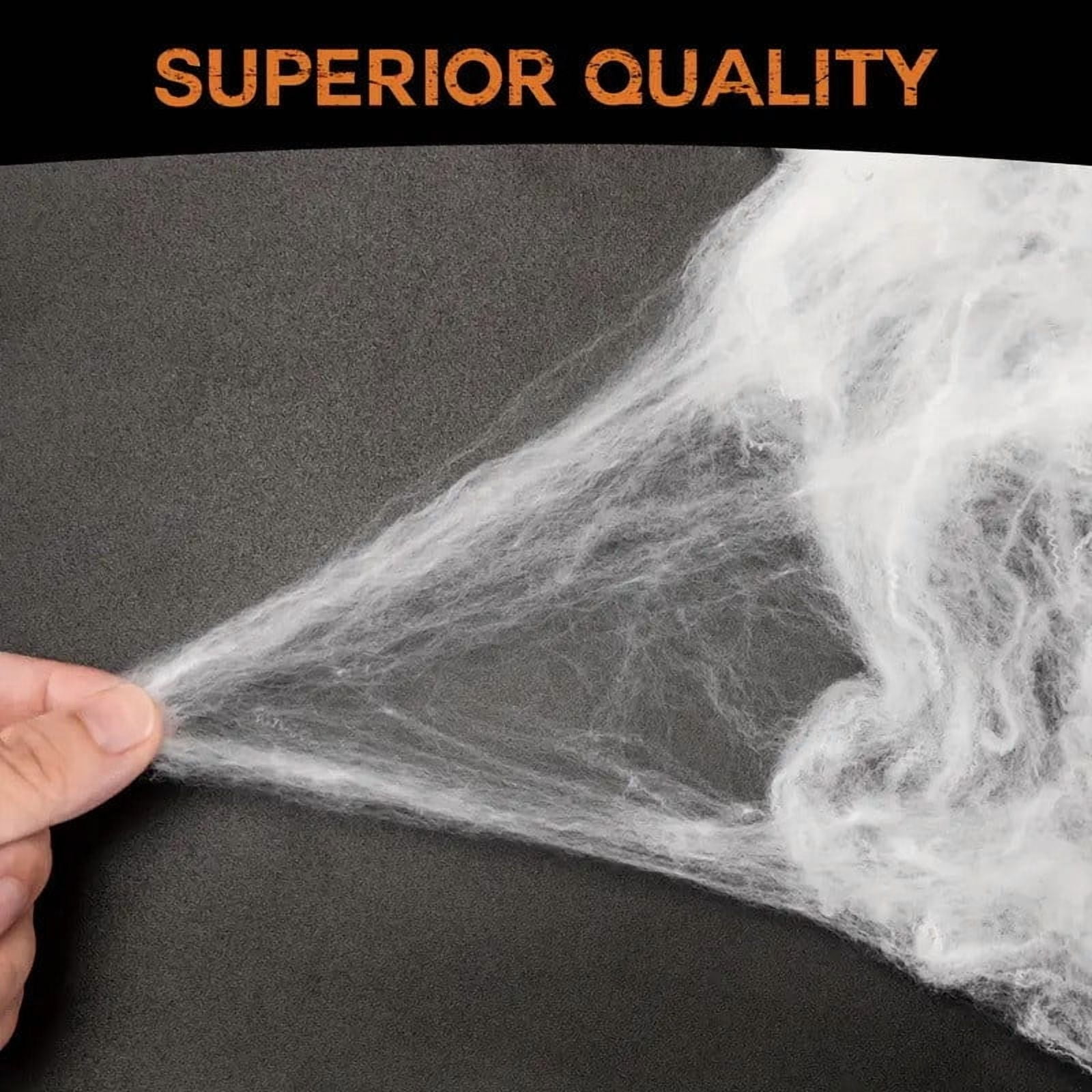 TanSiDing 5pcs Giant Outdoor Halloween Spider Web Decor with Stretchy ...