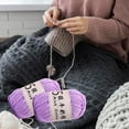 TanSiDing Acrylic Yarn for Crochet and Knitting, Soft Milk Cotton Blend ...