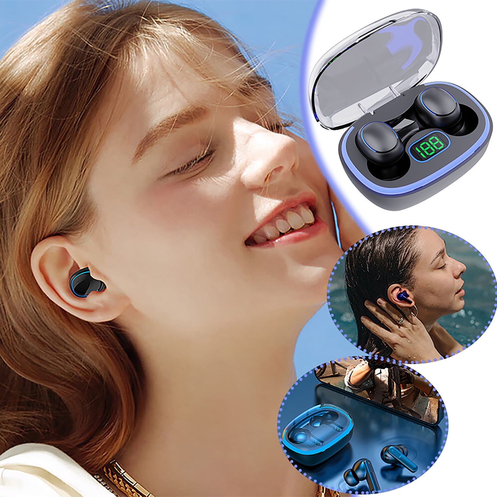 Tancheng Immersive Advanced Sound Earphones Cordless Ear Buds Tooth Ear ...