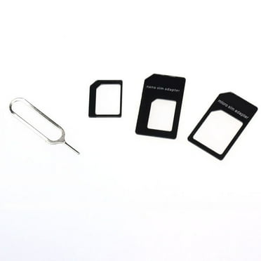 for Nano SIM Card Adapter 4 in 1 Converter Kit to Micro/Standard for ...