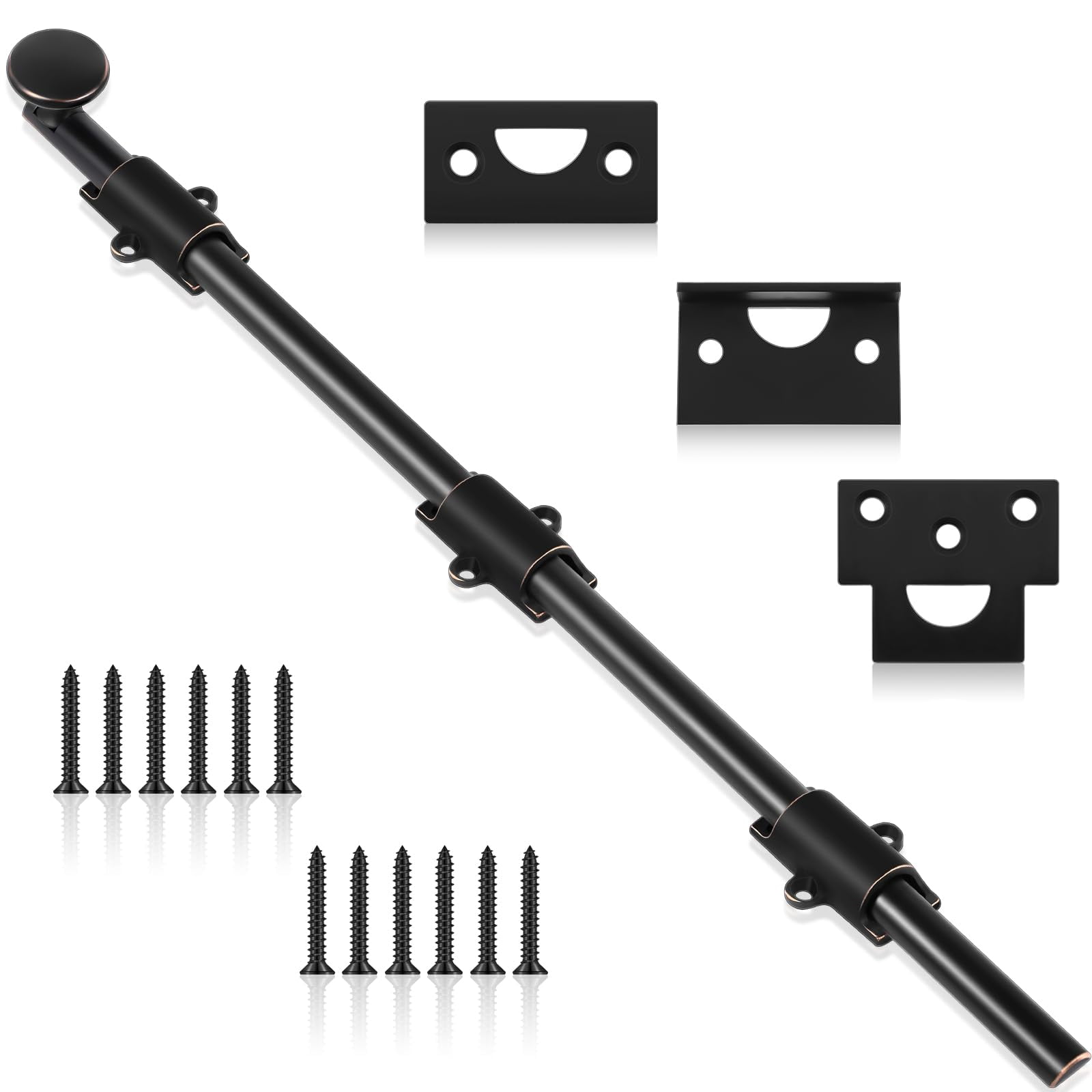 Tandefio 18" Cane Bolt for Gate Heavy Duty Solid Brass Slide Dutch Door ...