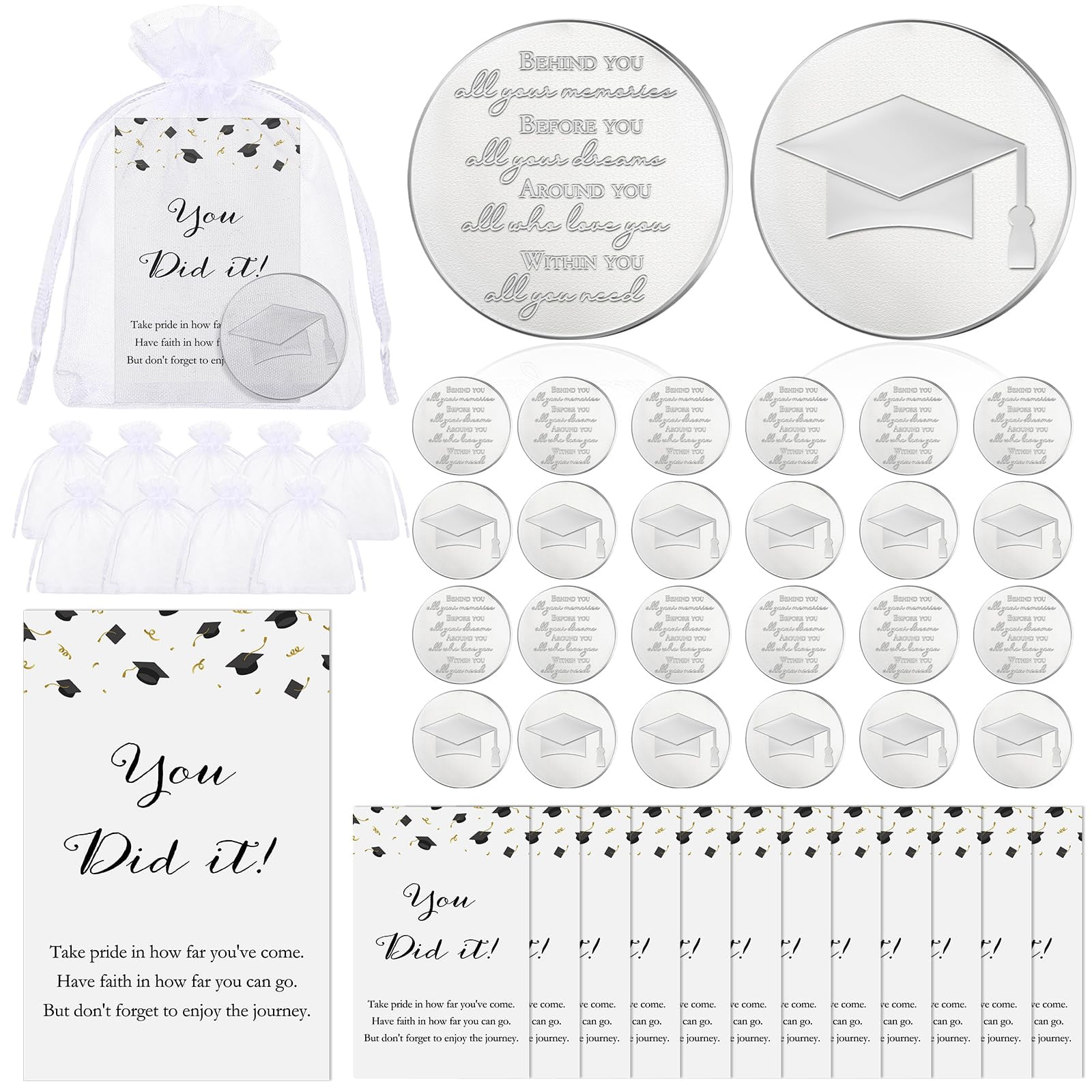 Tandefio 25 Set Class of 2025 Graduation Gifts Inspirational Graduation ...