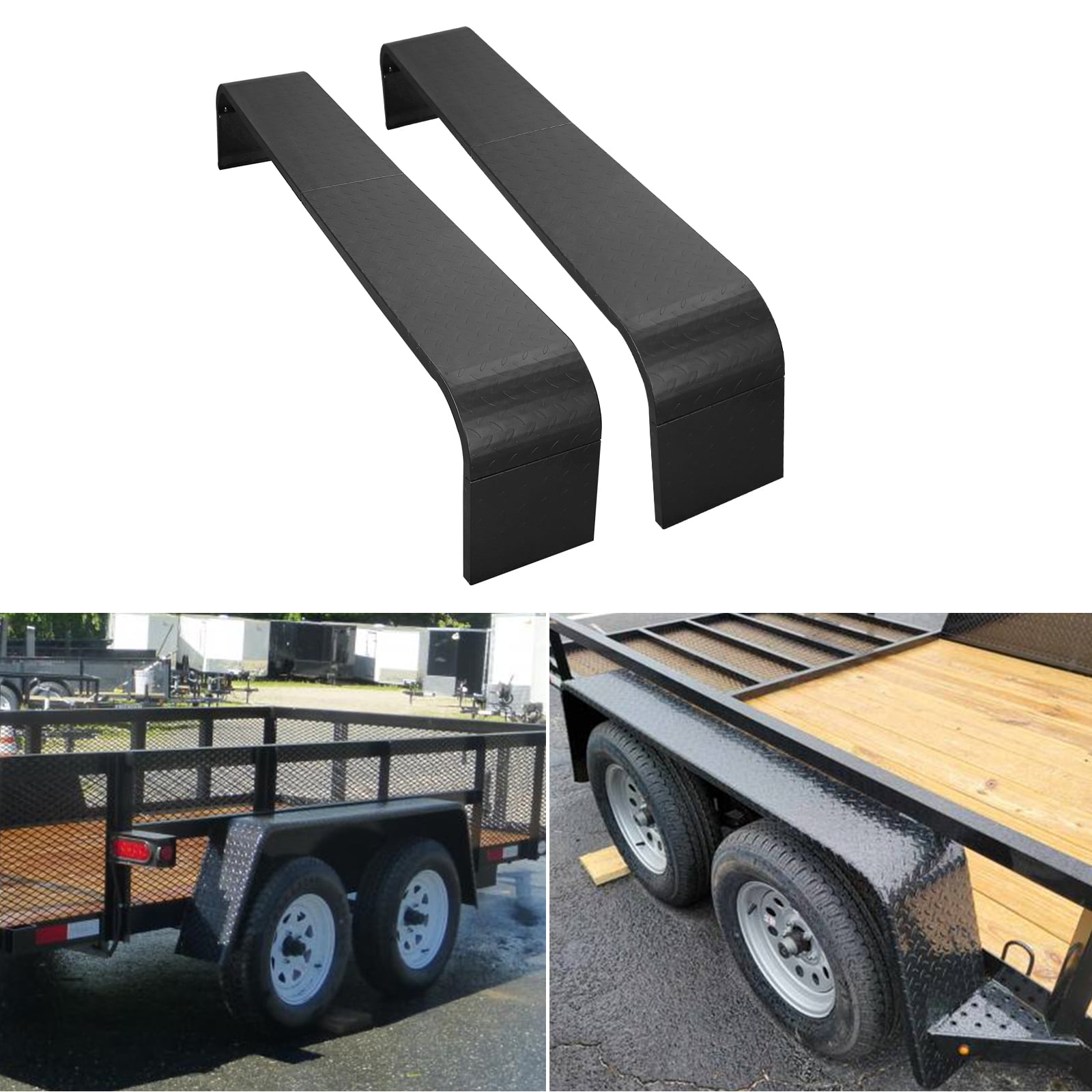 Tandem Axle Trailer Fenders for 13"-15" Tires-Detachable Trailer ...