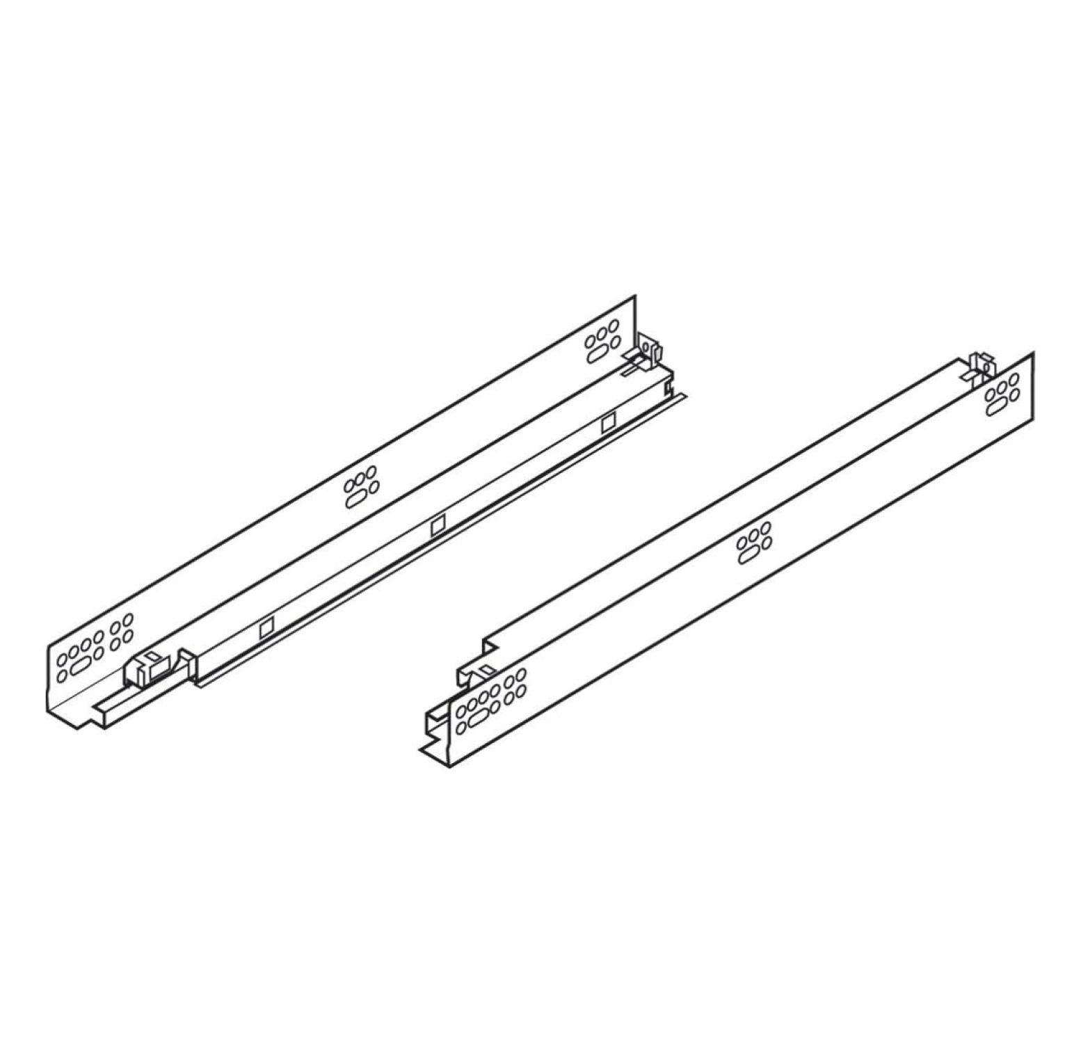 Tandem Premium Undermount Slides with Integrated Soft Close Full ...