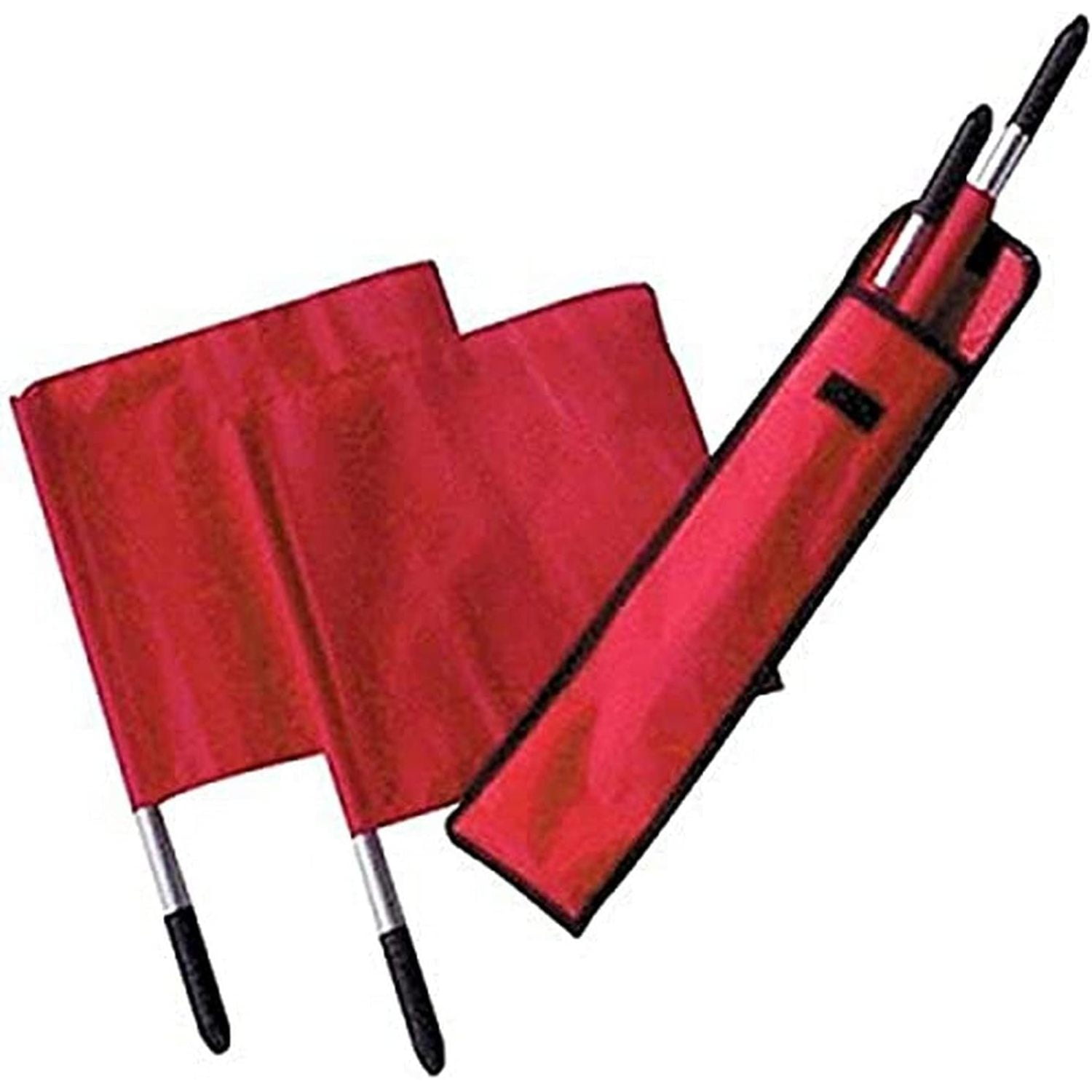 Tandem Sport Deluxe Red Linesman Flags - Referee Flags with Comfortable ...