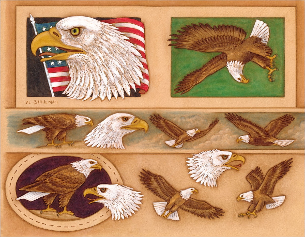 Tandy Leather Eagle Billfold. Belt & Buckle Craftaid 76536-00 - Walmart.com