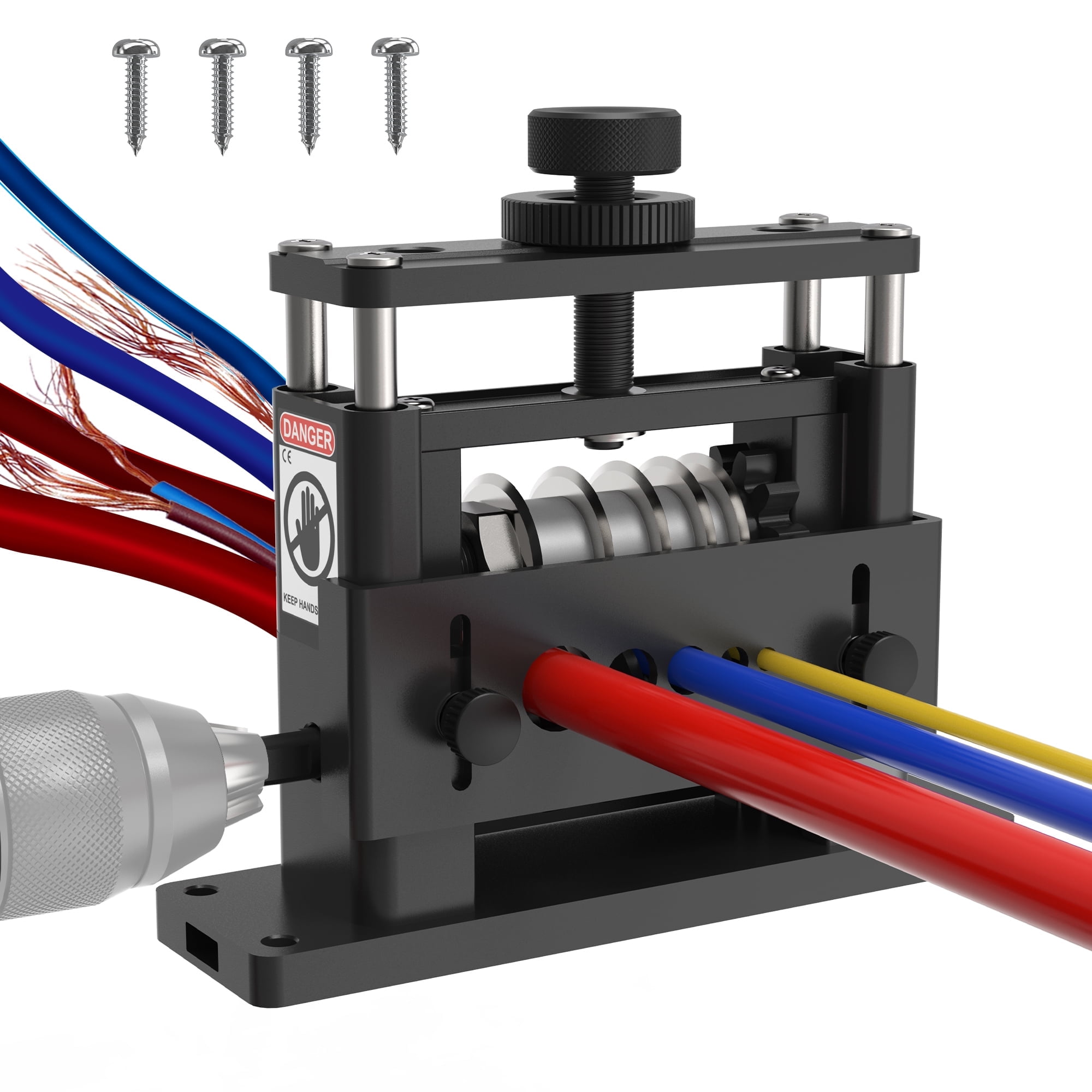 Tanfix Copper Wire Stripper Machine, Drill Powered, Scrap 7/0-15 Gauge ...