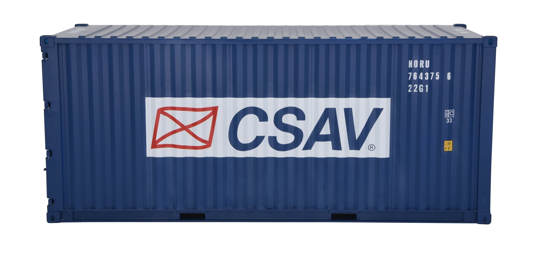 Tang Dynasty 1:20 CSAV 20GP shipping container model ABS resin toy home ...