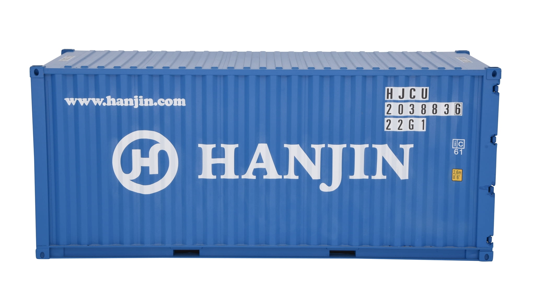 Tang Dynasty 1:20 Hanjin 20GP shipping container model ABS resin toy ...
