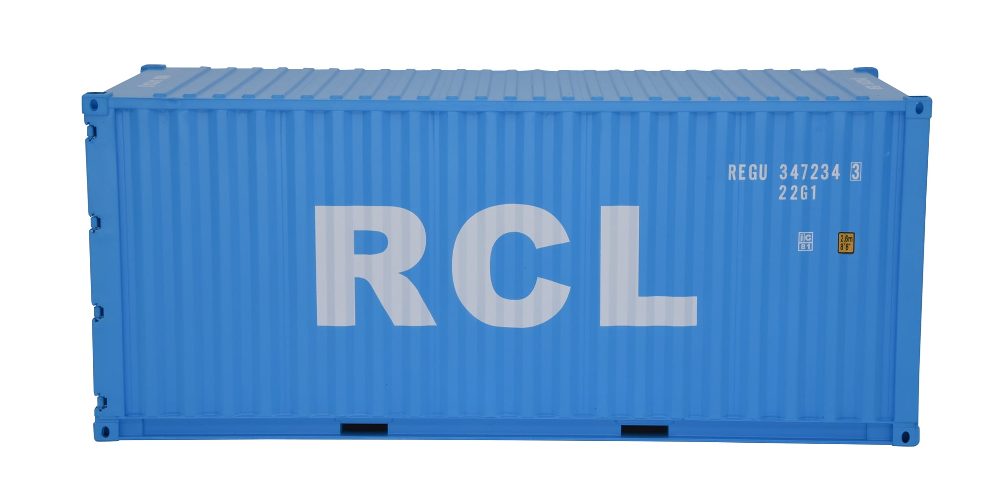 Tang Dynasty 1:20 RCL 20GP shipping container model ABS resin toy home ...