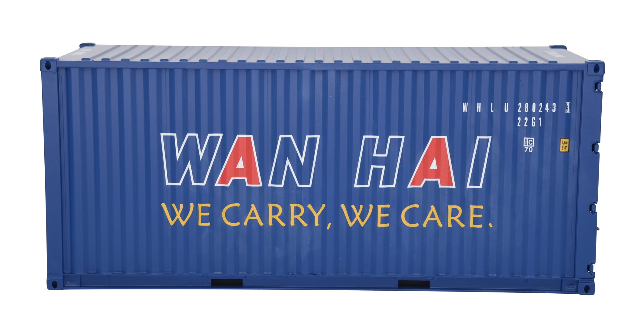 Tang Dynasty 1:20 Wan Hai 20GP shipping container model ABS resin toy ...