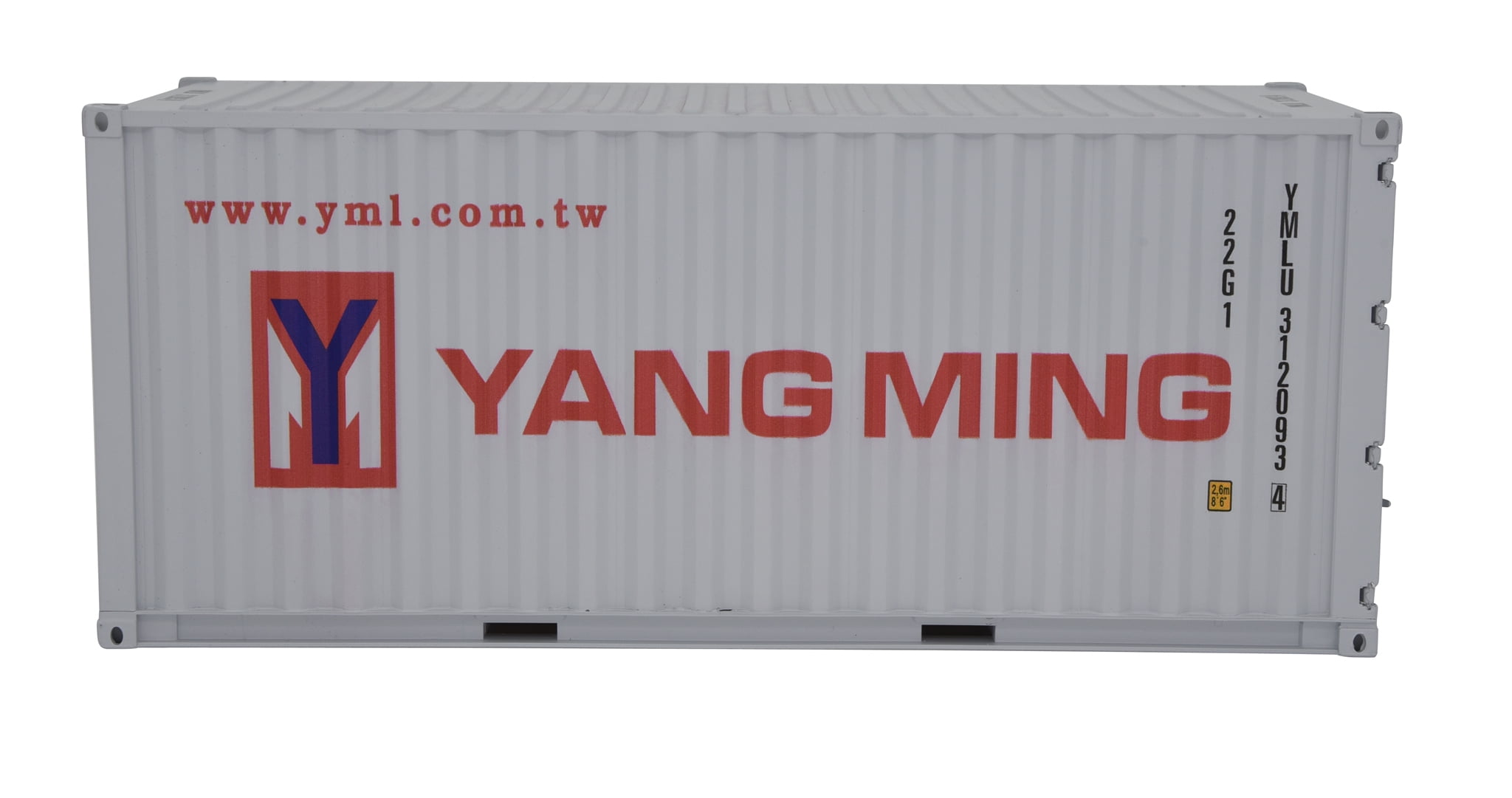 Tang Dynasty 1:20 Yang Ming 20GP shipping container model ABS resin toy ...