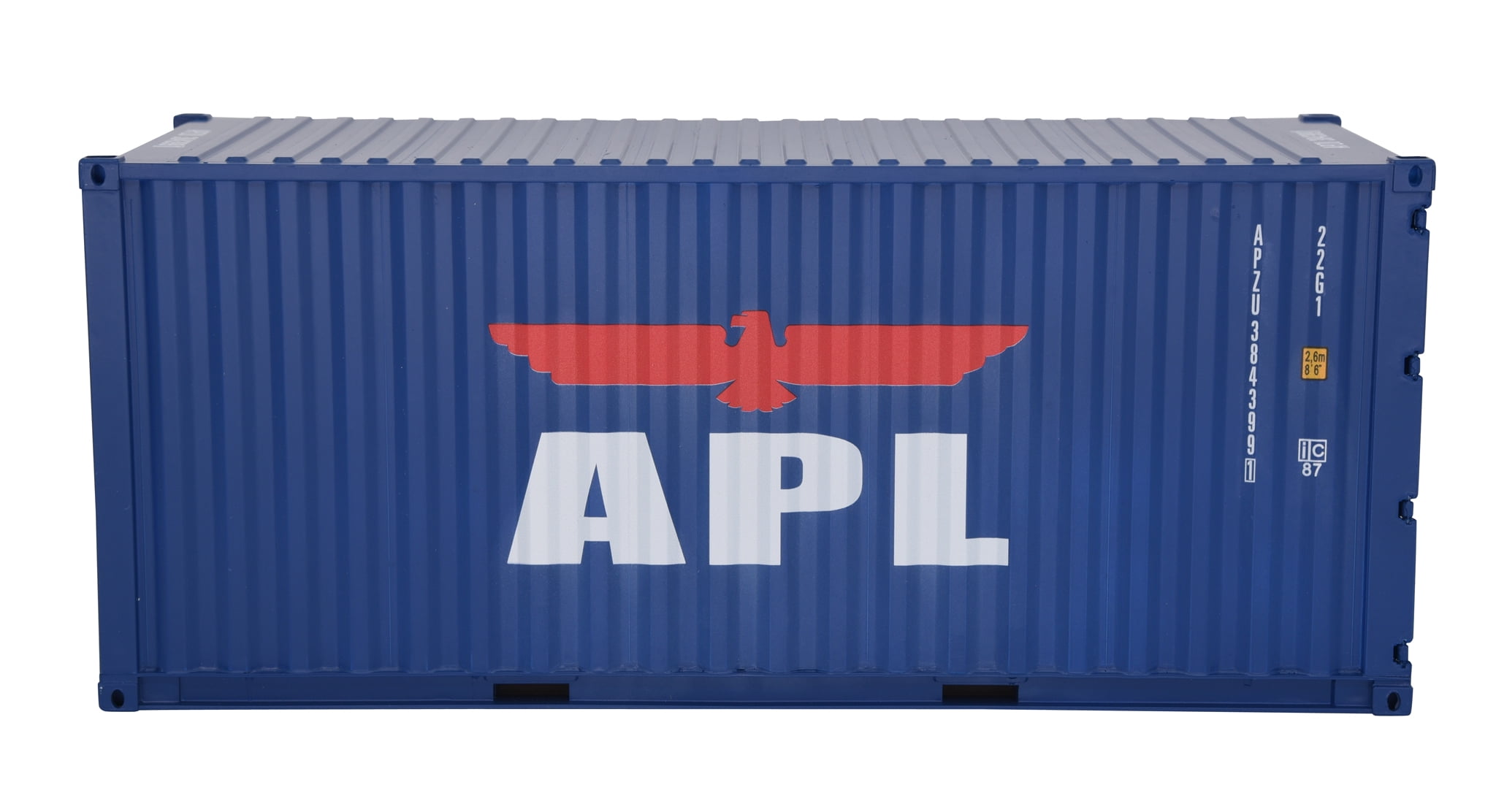 Tang Dynasty 1:20 apps 20GP shipping container model ABS resin toy home ...