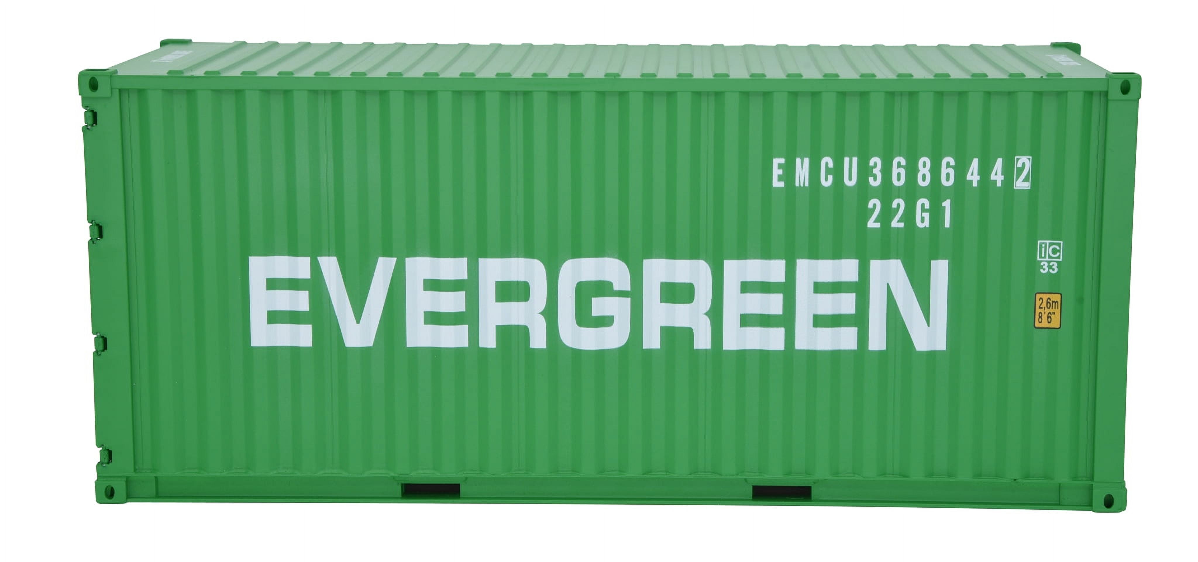 Tang Dynasty 1:20 evergreen 20GP shipping container model ABS resin toy ...