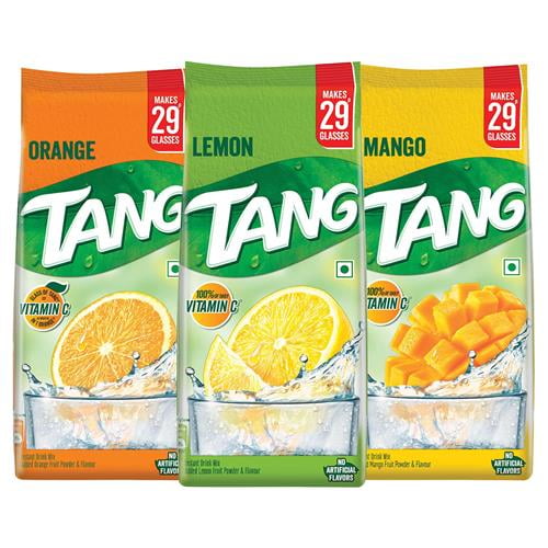 Tang Instant Drink Mix Orange, Lemon And Mango, - Each 500 Grams (17.6 ...