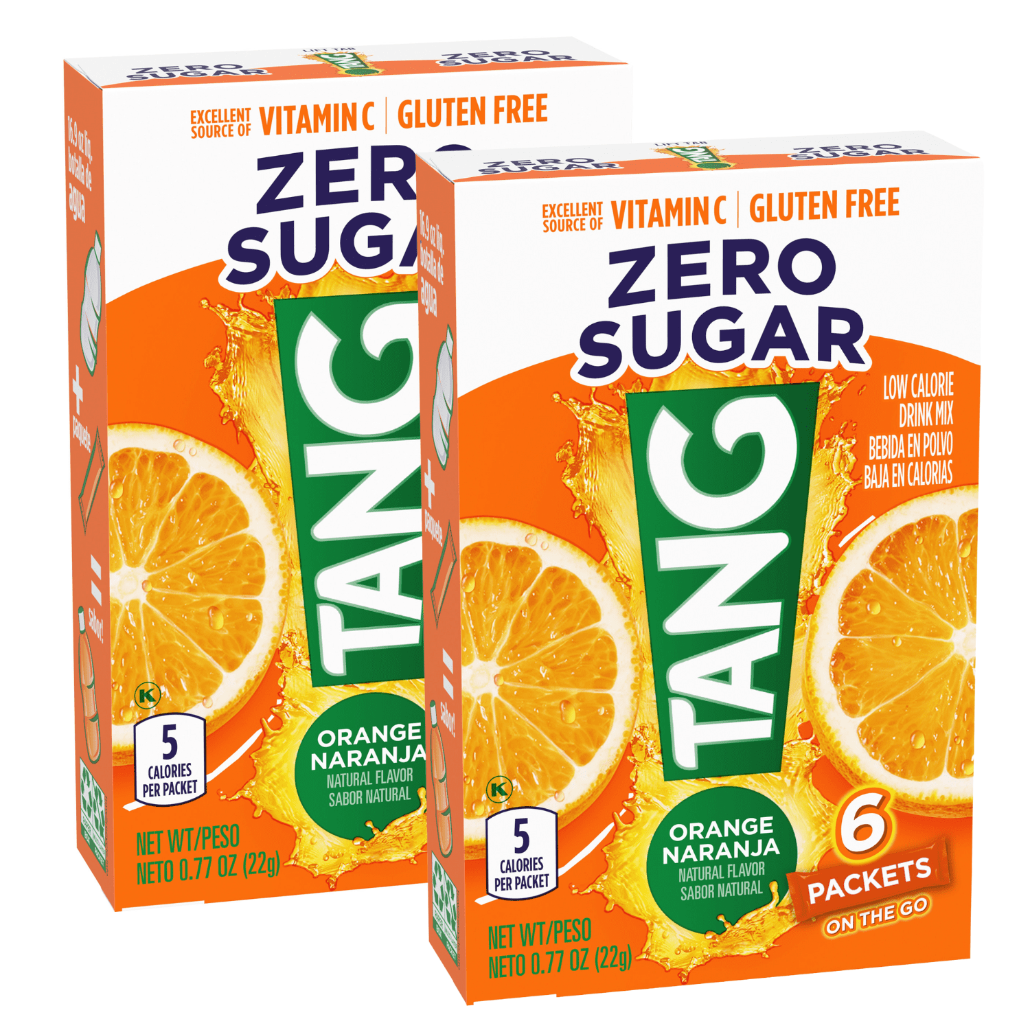 RGSBEBEHOU Tang Orange Drink Mix, Zero Sugar, Non-Carb, On-The-Go ...