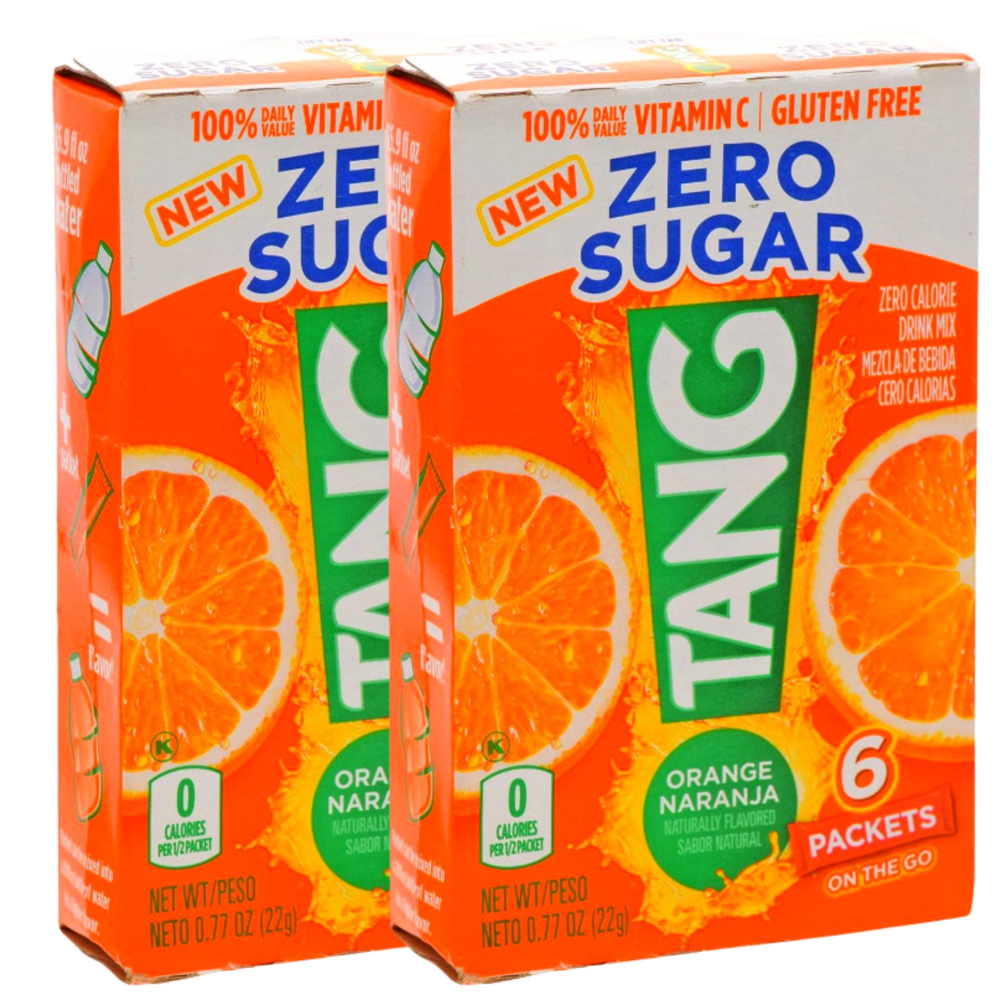 NS Tang Orange Zero Sugar Powdered Drink Packets, Low-Calorie Hydration ...