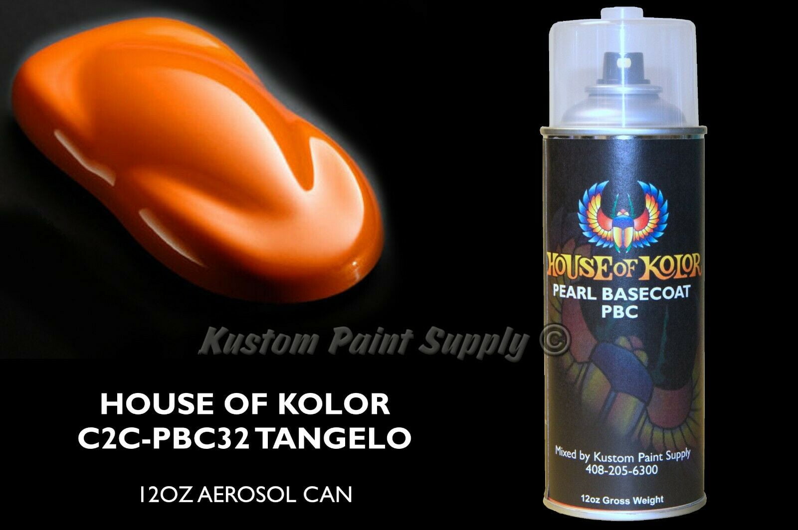 Tangelo Basecoat PBC32 House of Kolor 12oz Aerosol Can Shimrin Pearl ...
