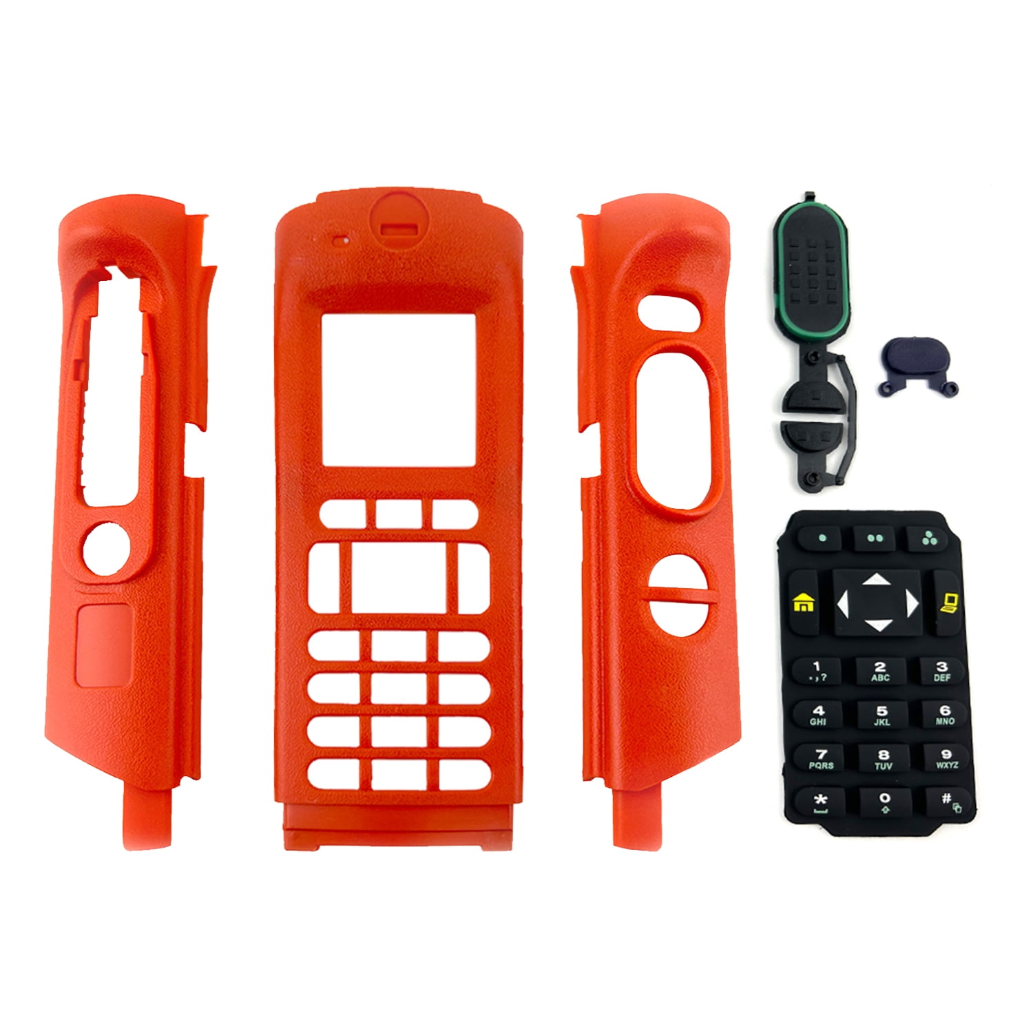 Tangerine Housing Case Front Cover with Full-Keypad for Two Way Radio ...
