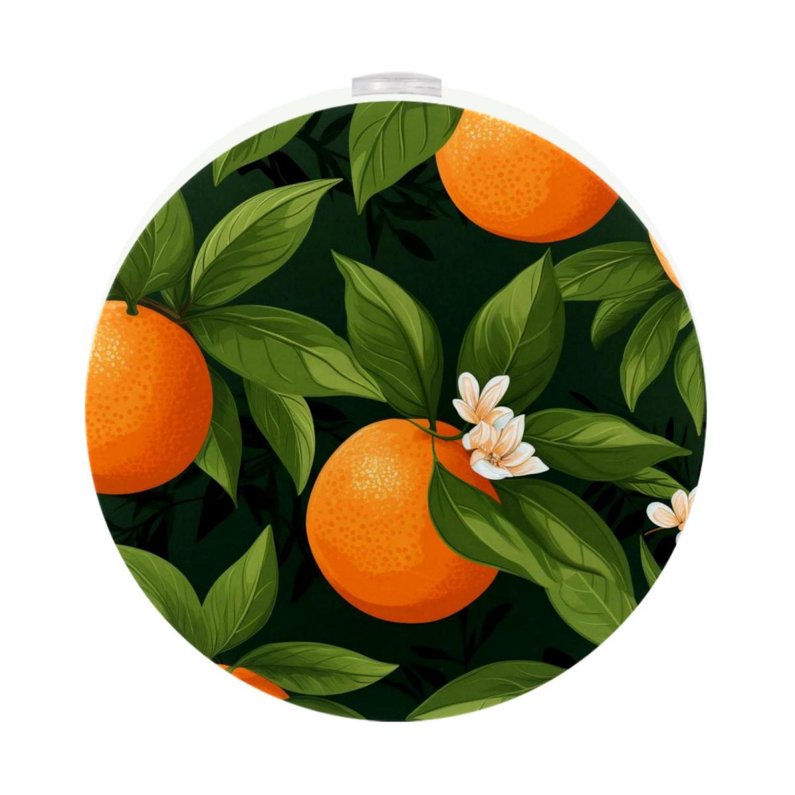 Tangerine LED Round Night Light - 2PCS, Compact and Energy-Efficient ...