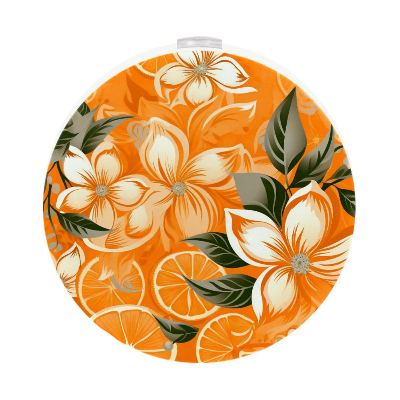 Tangerine LED Round Night Light-2PCS Ultra Bright Candle Battery ...