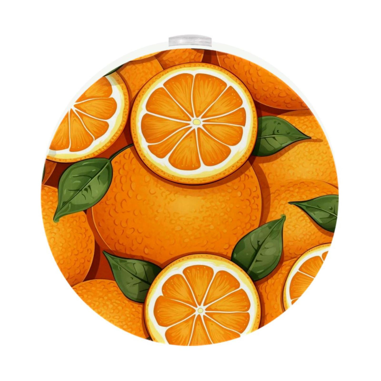 Tangerine LED Round Night Light-2PCS: Wireless & Portable Small Lights ...