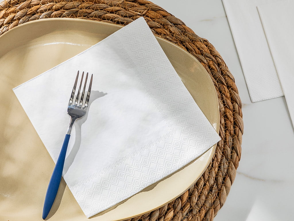 Tangerine Paper Paper Napkin 33x33 Cm White - Walmart.com