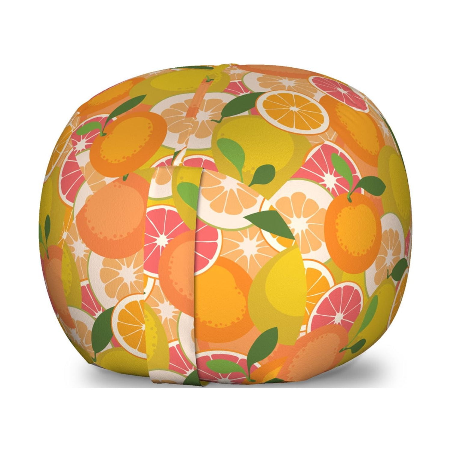 Tangerine Storage Toy Bag Chair, Cartoon Design Fresh Tasty Whole and ...