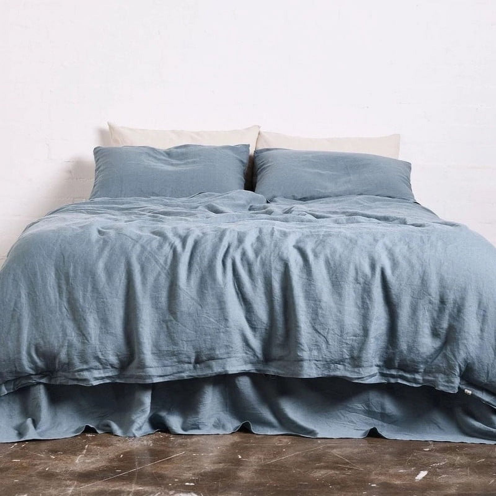 The Tangerine Store 3-Piece Pure Linen Duvet Cover Set (102x90 in ...