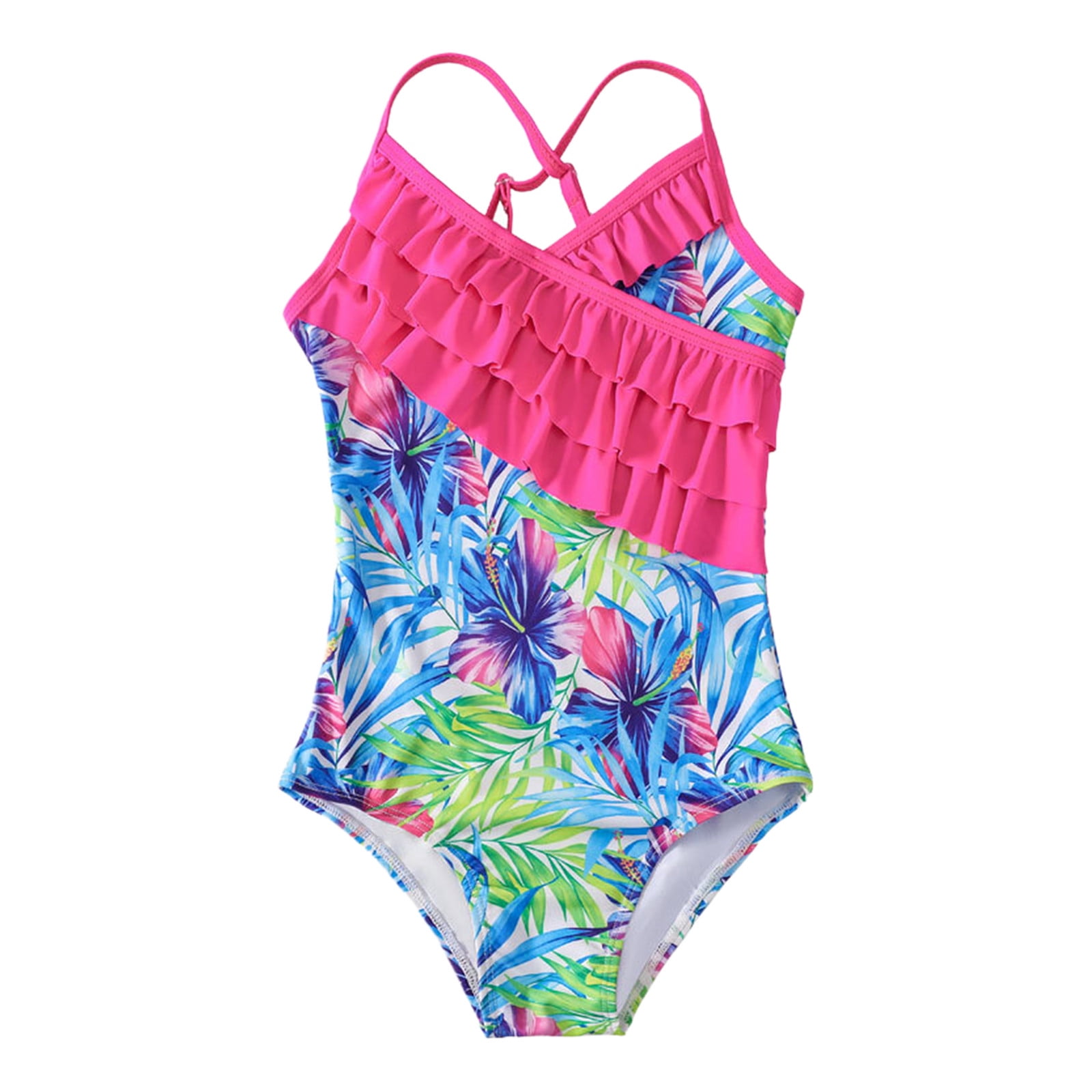Tanghaowl Girls One Piece Swimsuit Girls Swimming Swimsuit Kids Bathing ...