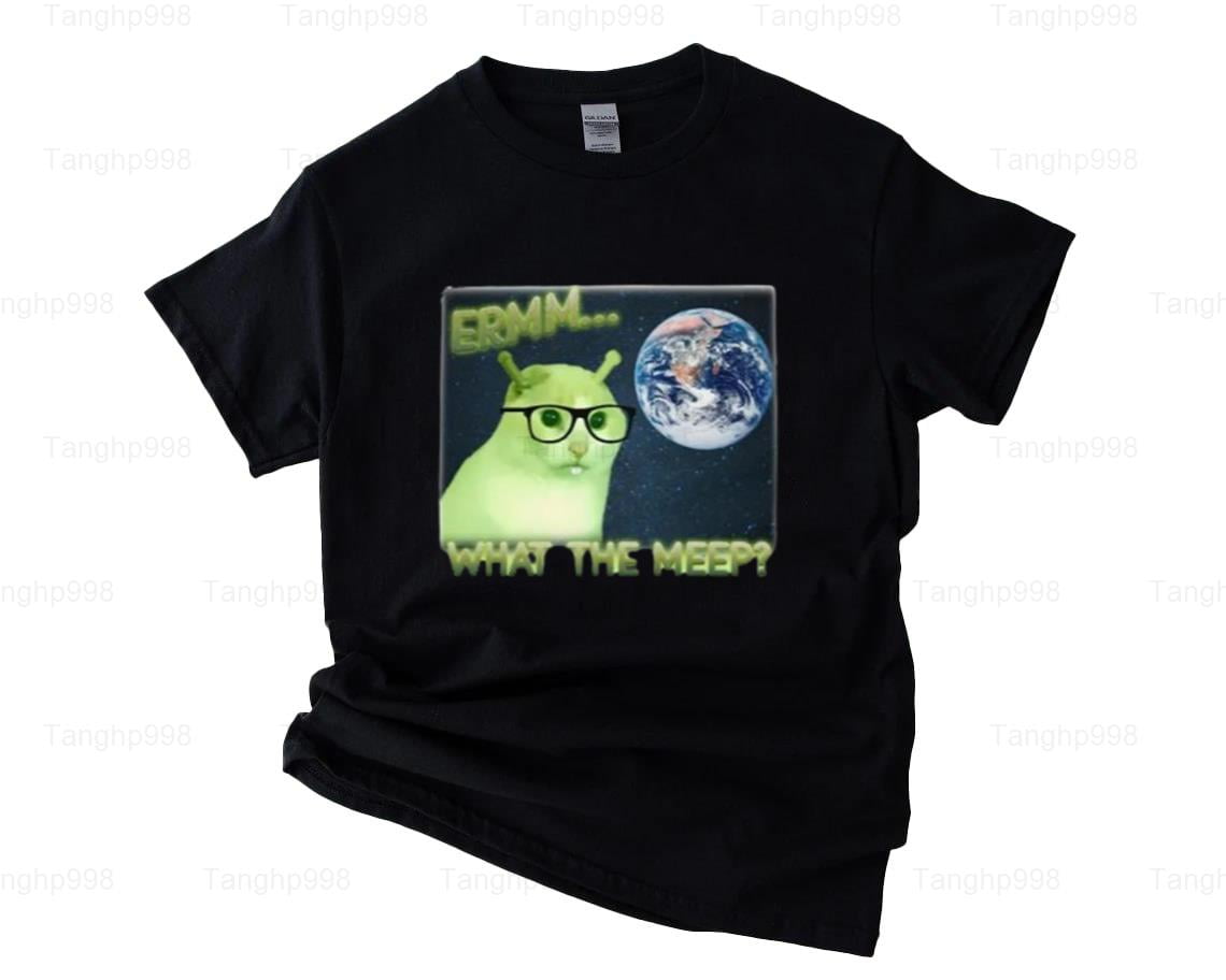 Tanghp998 Erm What the Meep T-Shirt - Funny Alien Cat Meme Brainrot Tee ...