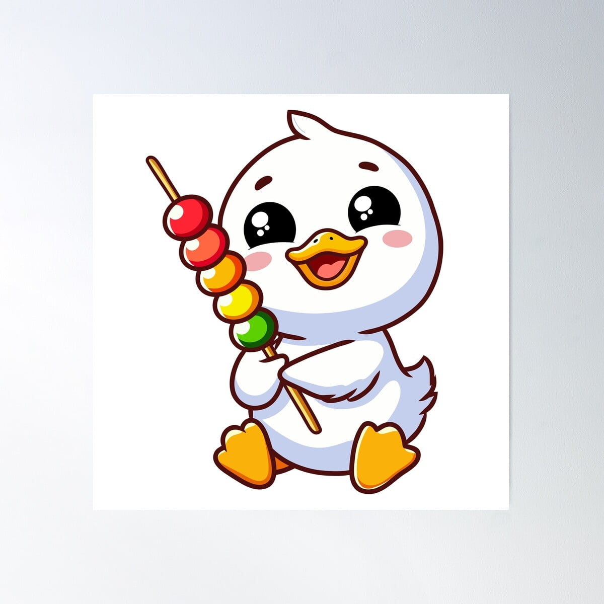 Tanghulu Duck Poster Wall Art, Modern Wall Decor For Living Room ...