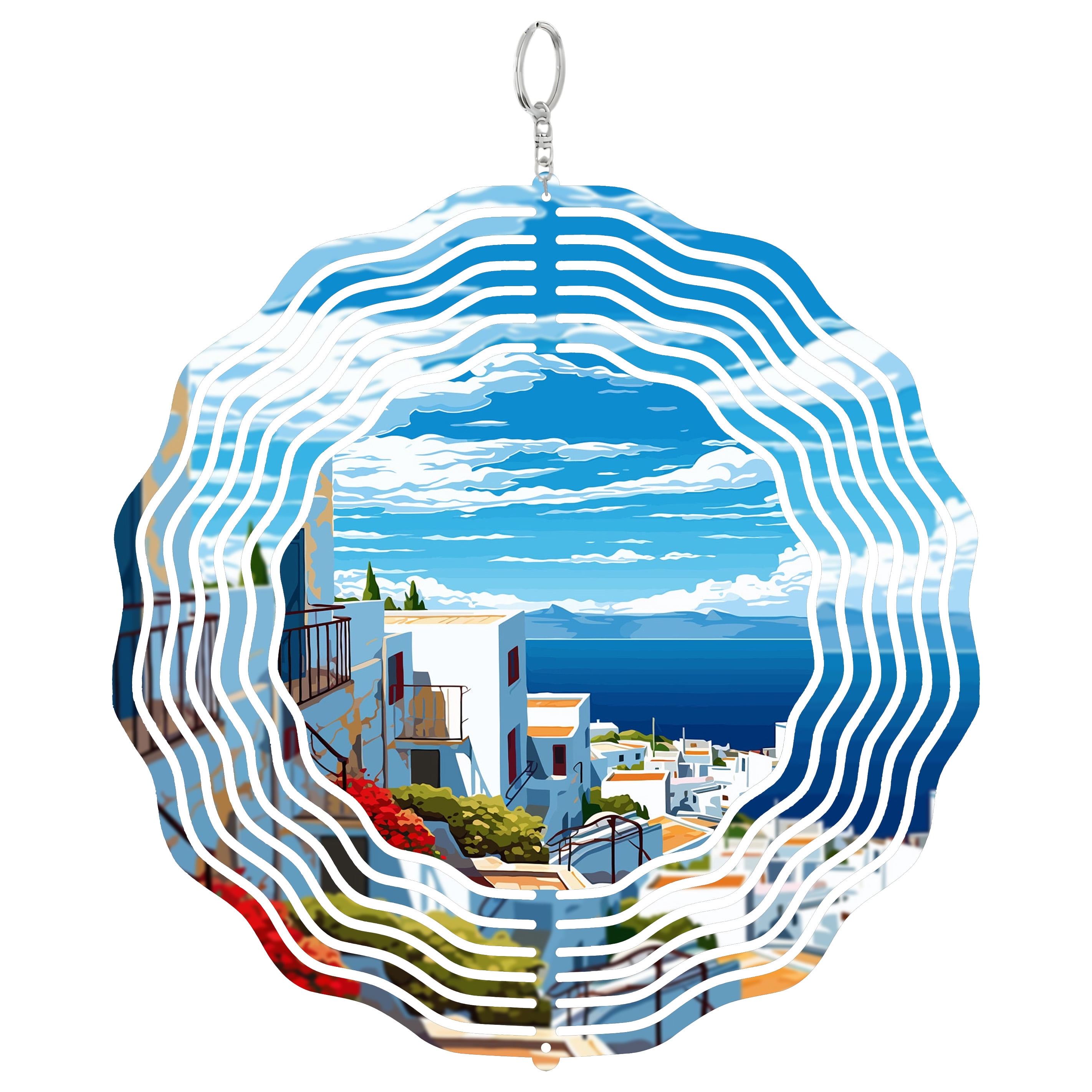 Tangier Morocco Medina City 3D Wind Spinner Stainless Steel Hanging ...