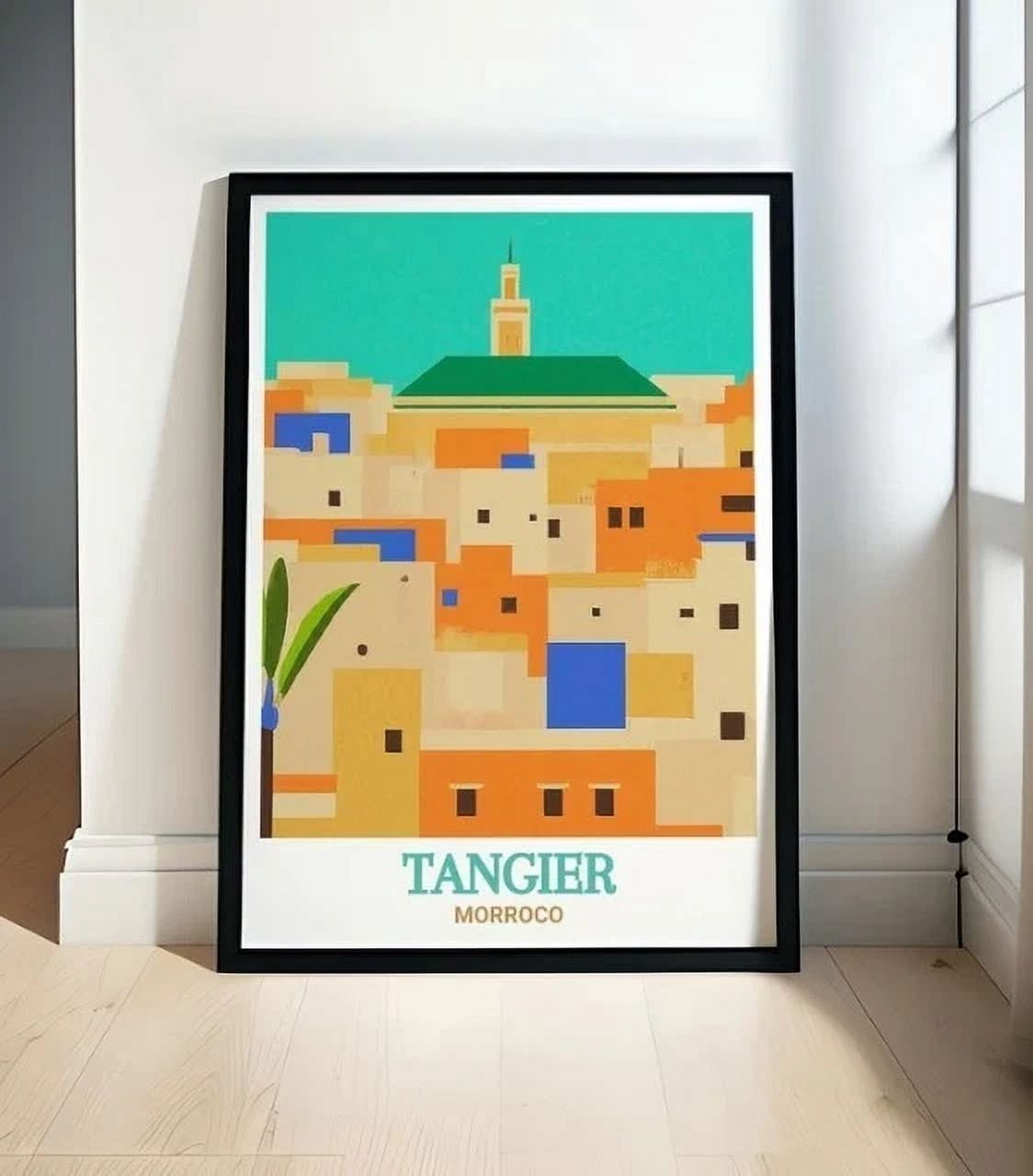 Tangier Travel Art Collection - Tangier Medina Travel Posters NO FRAMED ...