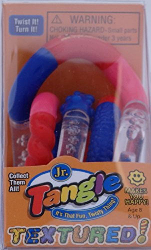 Tangle Jr Textured Sensory Fidget Toy - Pink Blue Red Clear - Walmart.com