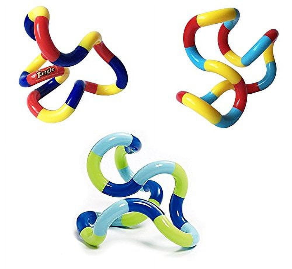 Tangle Magic Twister Fidget Toy, Set of 3, Carnival, Tropical, Light ...
