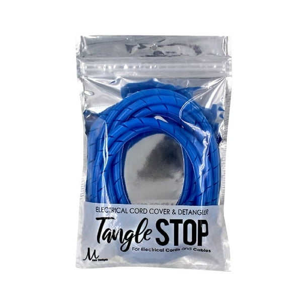 Tangle Stop Cord Cover and Detangler (9 Feet) - Blue - Walmart.com
