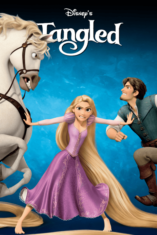 Tangled (2010) 24x36 Movie Poster, Disney Animated Classic, Rare ...