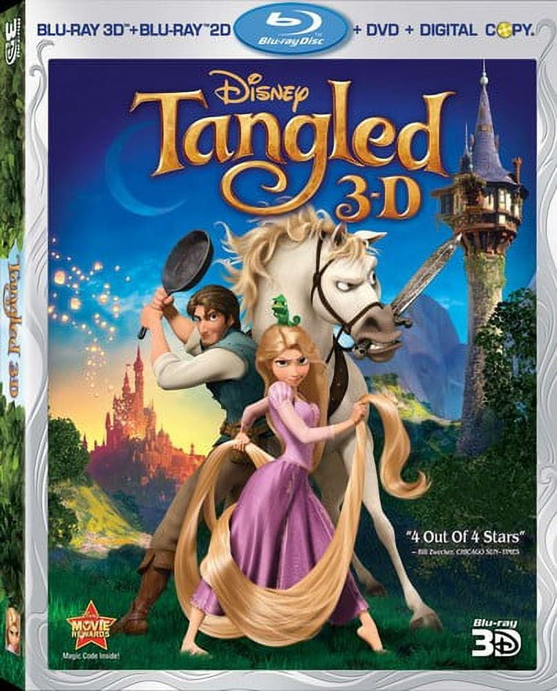 Tangled (3D) (Blu-ray + Blu-ray + DVD + Digital Copy) - Walmart.com