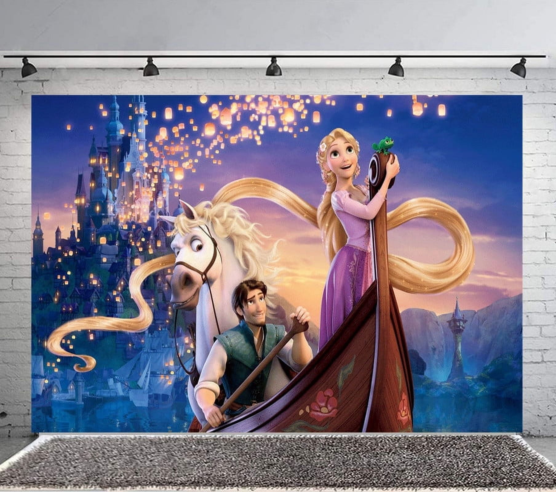 Tangled Backdrop Banner Party Supplies Poster Movie Theme Background ...