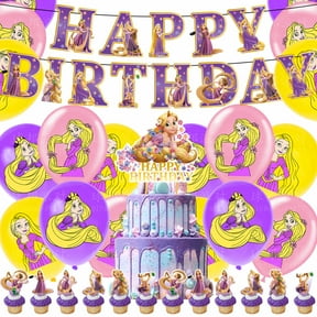 Tangled Theme Cartoon style Birthday Decoration Kits，Party Supplies ...