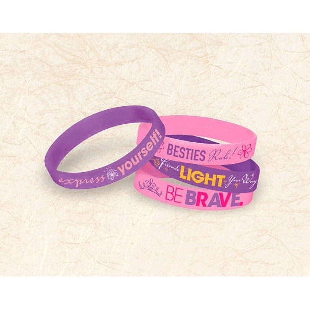 Tangled 'Dream Big' Rubber Bracelets (6ct) - Walmart.com