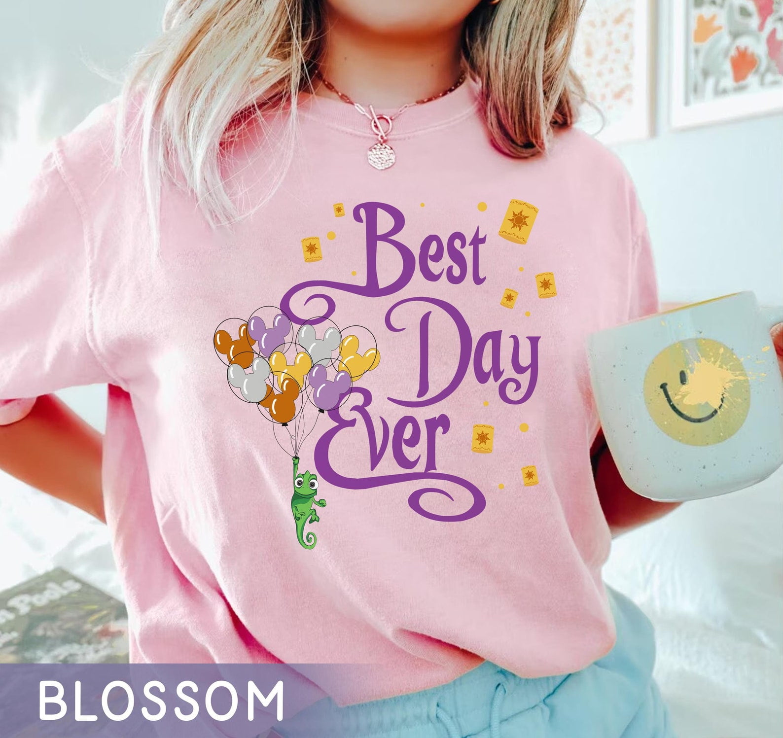 Tangled Pascal with Lanterns Mickey Balloons Best Day Ever Comfort ...