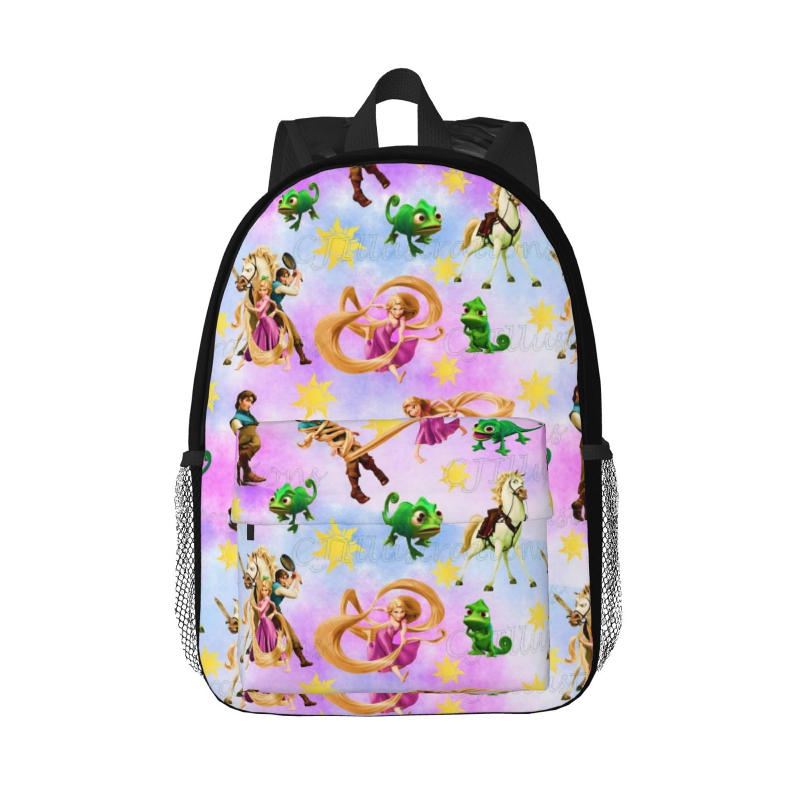 Tangled Princess Rapunzel Backpack,Polyester Canvas Casual Laptop ...