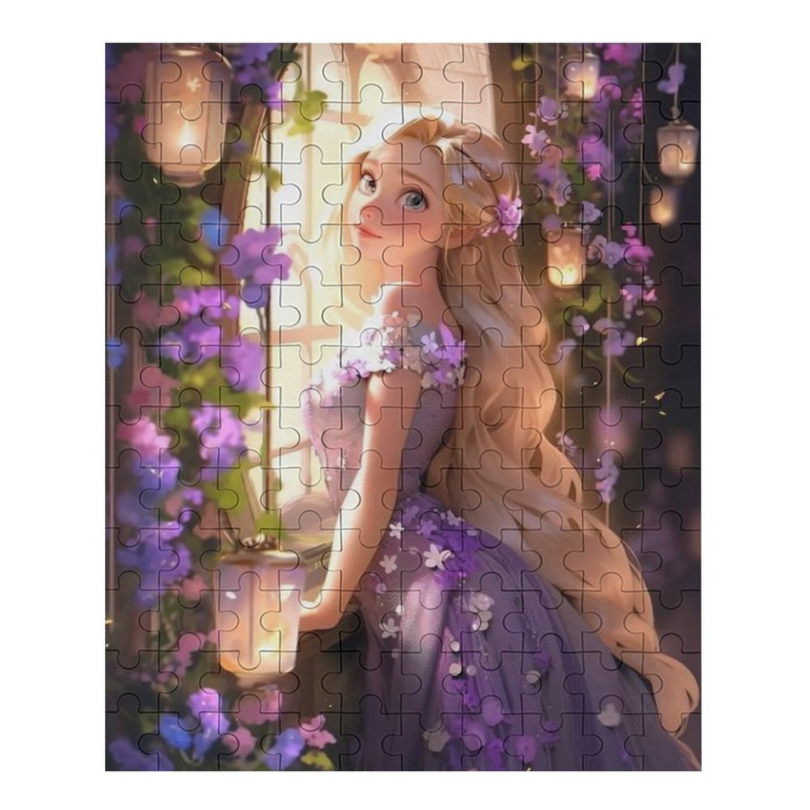 Tangled Rapunzel Cartoon Anime Puzzle for Children Teens | Anti-Glare ...