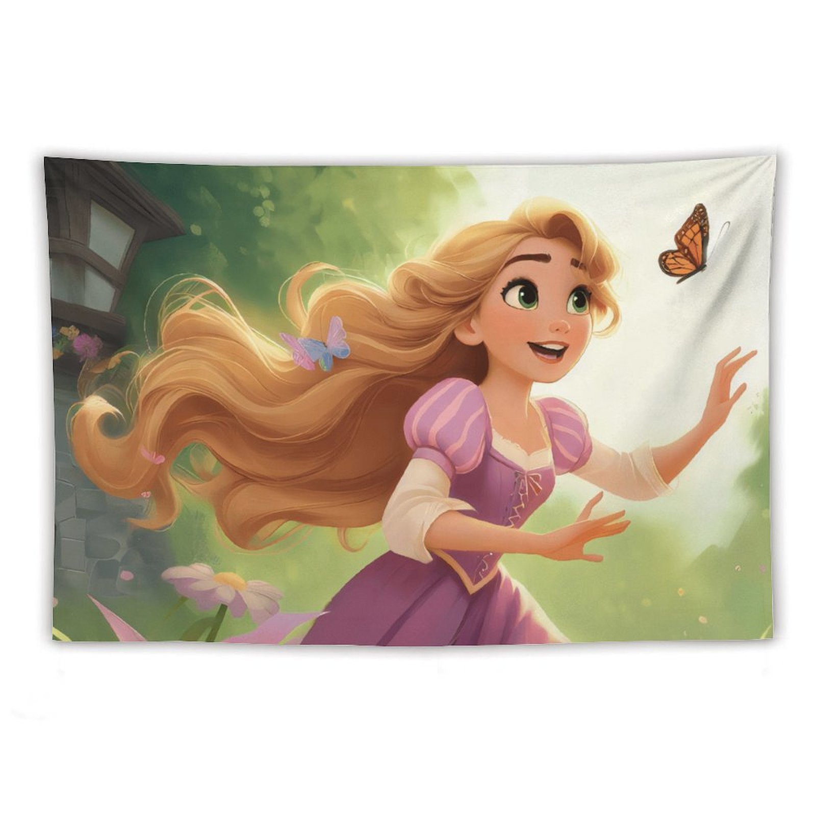 Tangled Rapunzel Cartoon Anime Tapestry 40"x60" Home Decoration ...