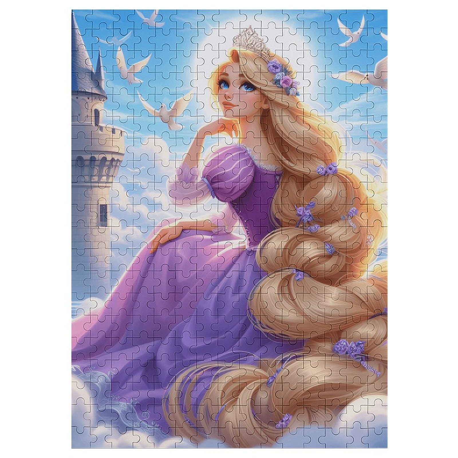 Tangled Rapunzel Christmas Jigsaw Puzzles Interlocking puzzles for kids ...