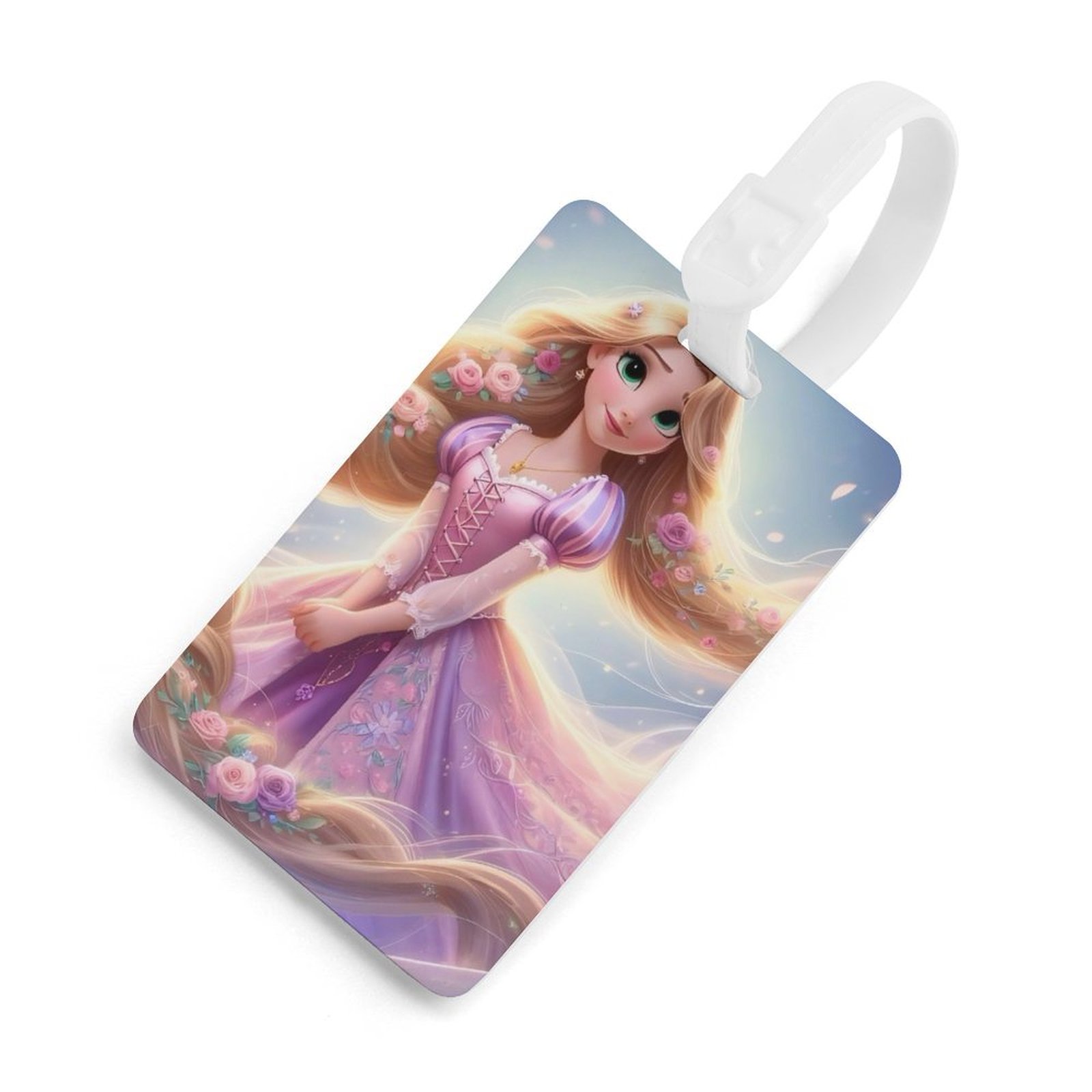 Tangled Rapunzel Luggage Tag Luggage Tags PU Tags Cute Funny Travel Bag ...