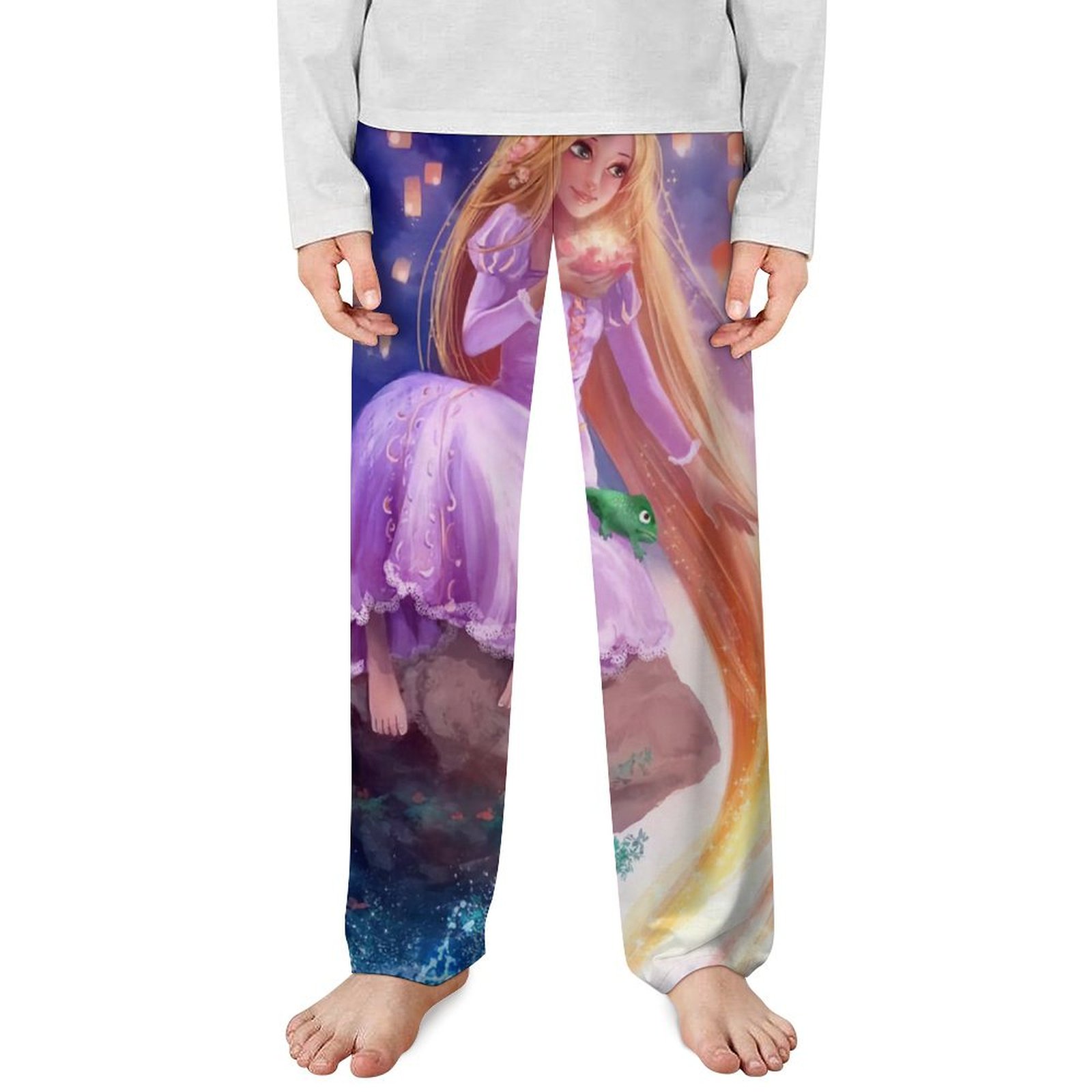 Tangled Rapunzel Pajama Pants for Gils Kids Cute Sleep Bottoms Tangled ...